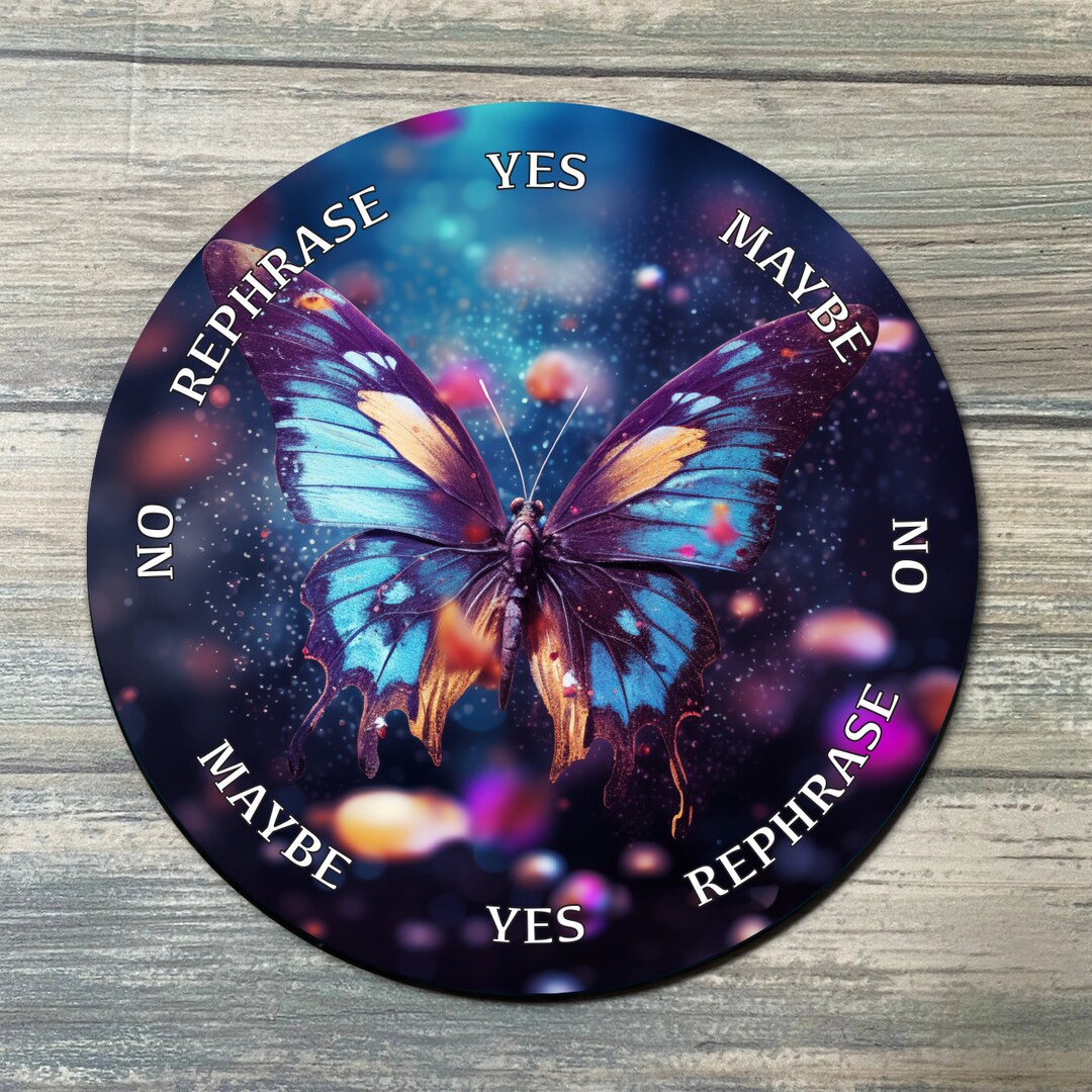 Butterfly Pendulum Board - Butterfly Divination Board - Full Color ...
