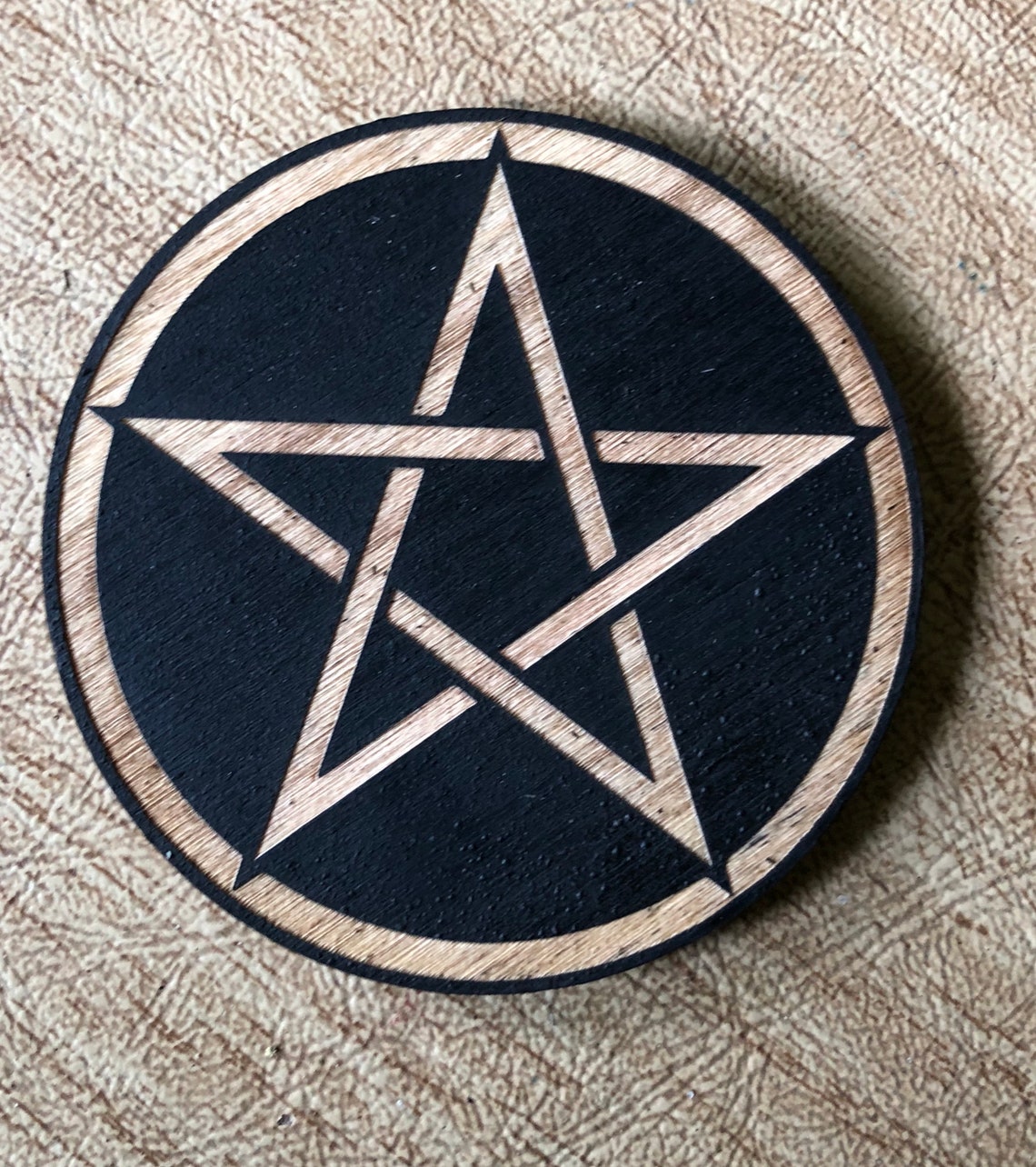 Painted Pentagram Magnet Pentagram Magnet Inspirational - Etsy