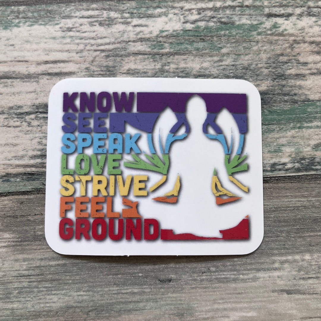 Chakra Sticker - Vinyl Sticker - Vinyl Chakra Sticker - Spiritual ...