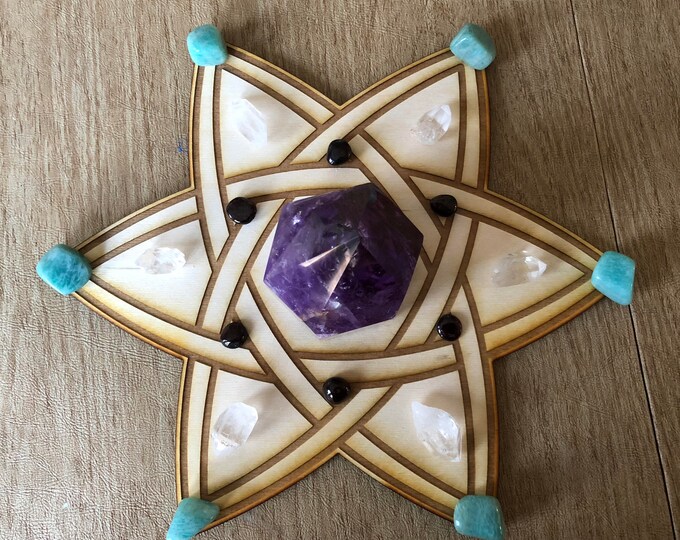 Celtic Star Crystal Grid - Altar Decoration - Etsy