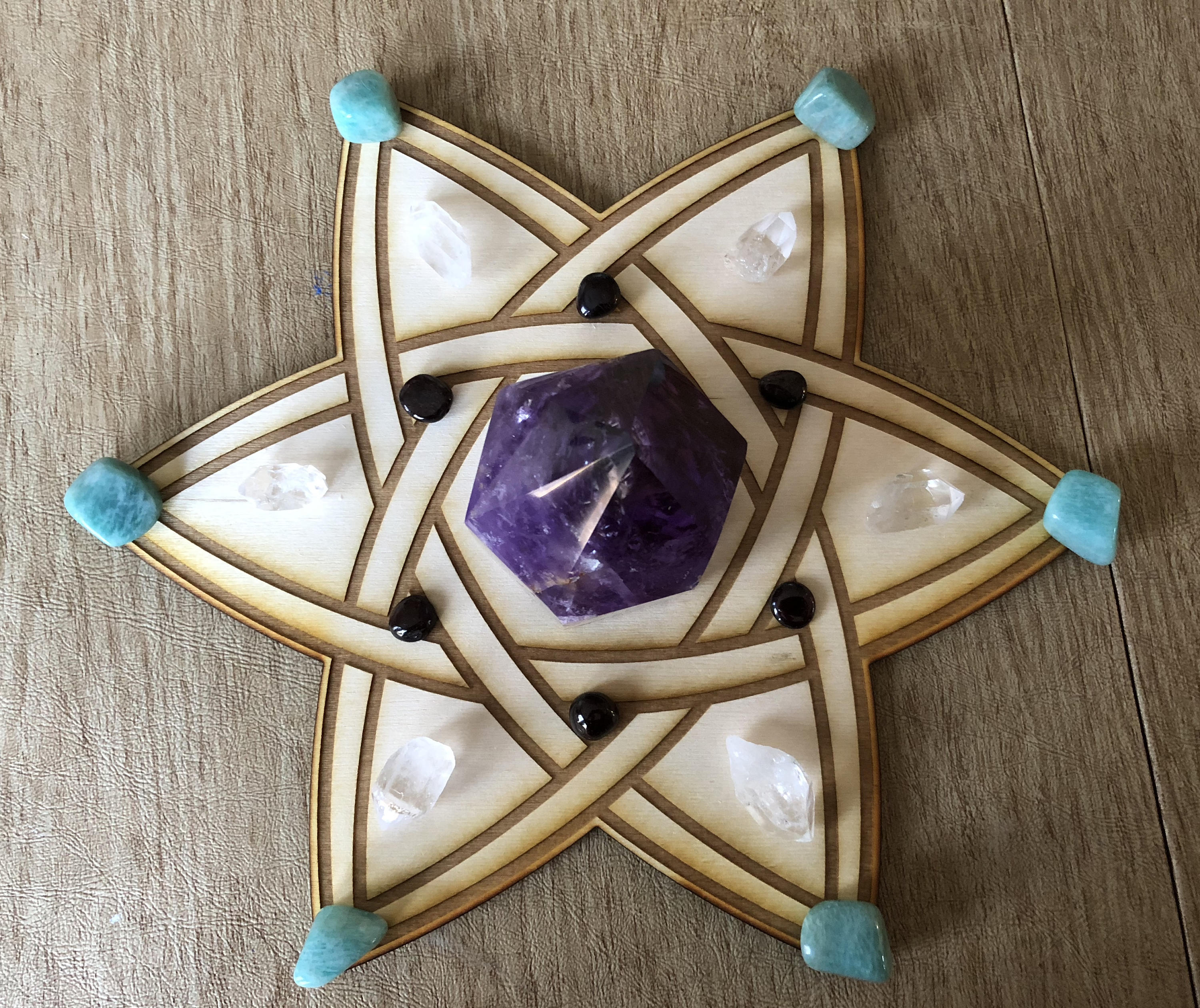 Celtic Star Crystal Grid - Altar Decoration - Etsy