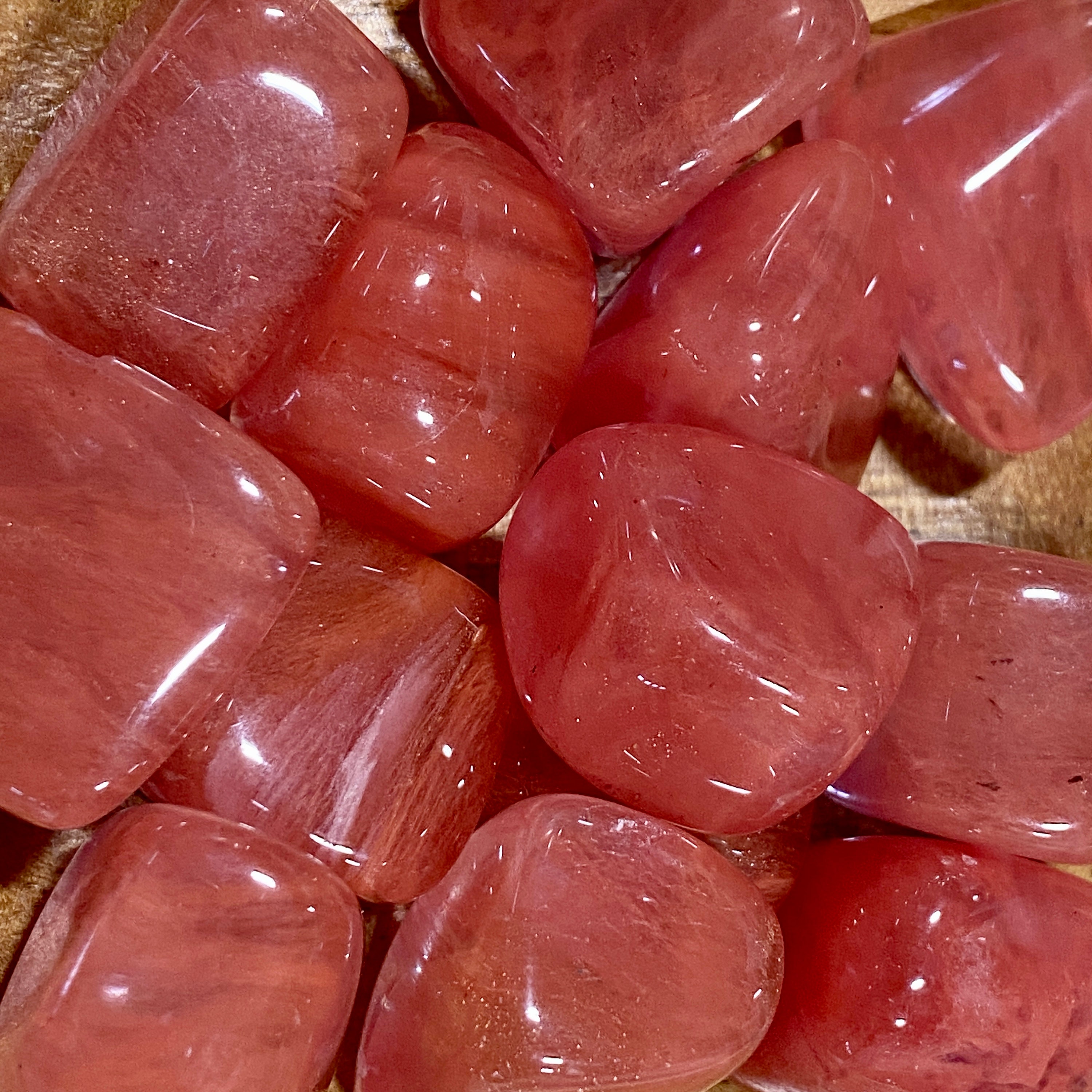 Strawberry Obsidian TUMBLED Strawberry Obsidian Glass Stone - Etsy