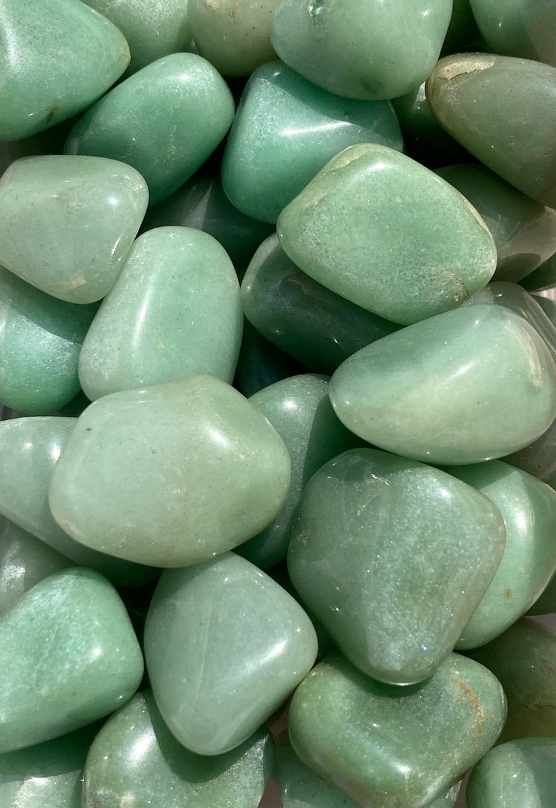 Green Aventurine TUMBLED Green Aventurine Heart Chakra | Etsy