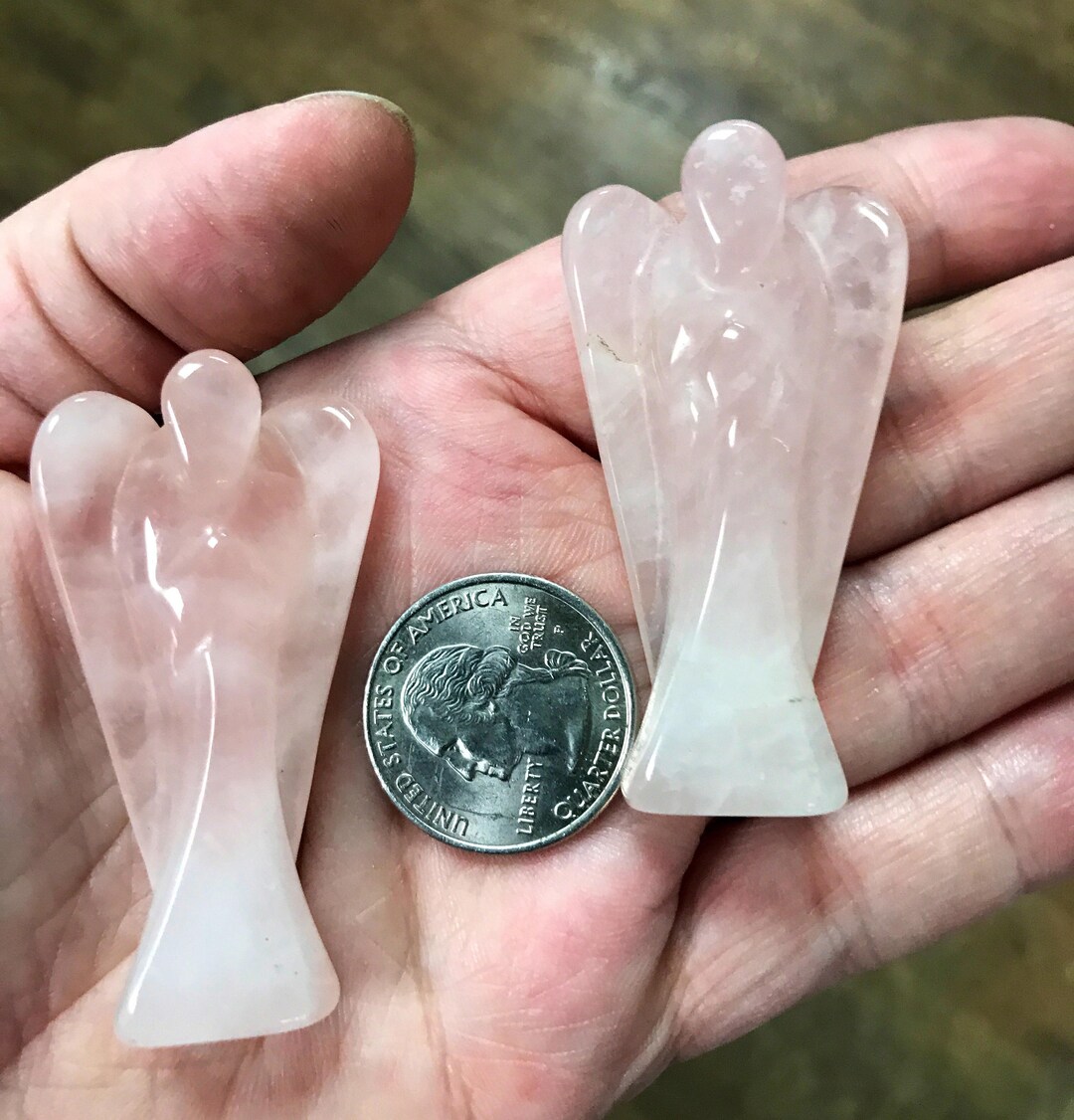 Rose Quartz Angel - 4th Chakra Stone - Heart Chakra Crystal - Healing ...