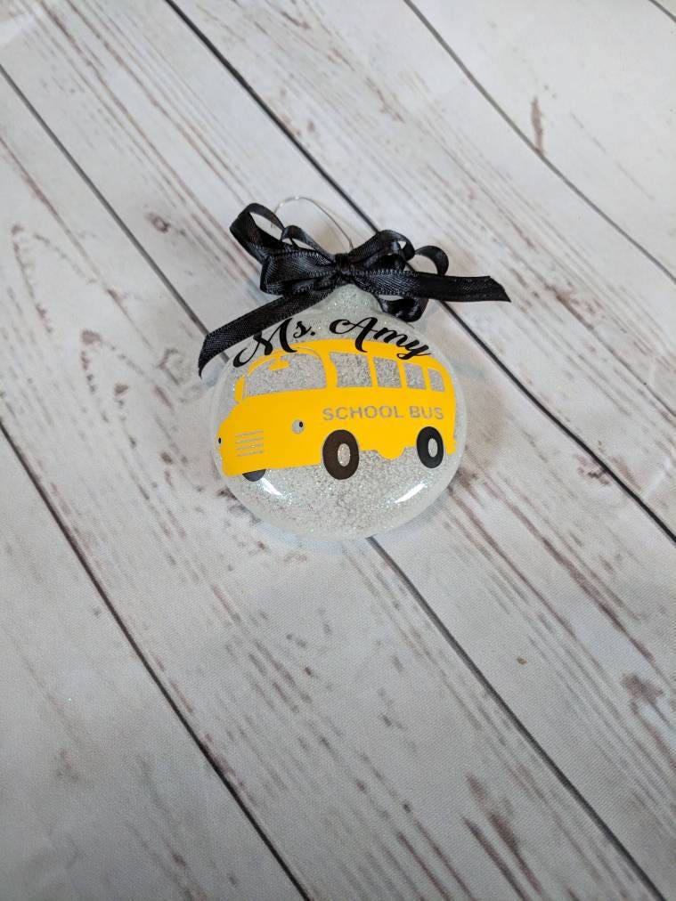 Bus Driver Ornament/ Bus Driver Christmas/ Teacher Ornament/ - Etsy