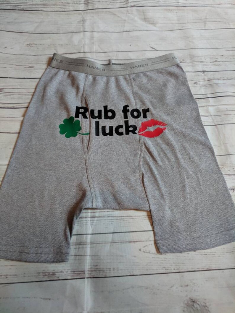 Rub for Luck / Men's Boxer Briefs/ Custom Boxer - Etsy