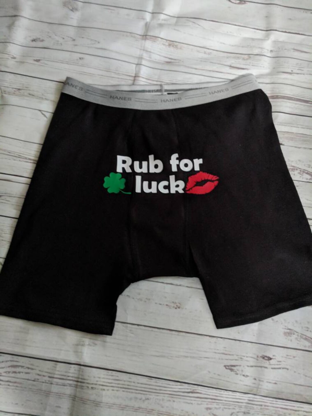 Rub for Luck / Men's Boxer Briefs/ Custom Boxer - Etsy