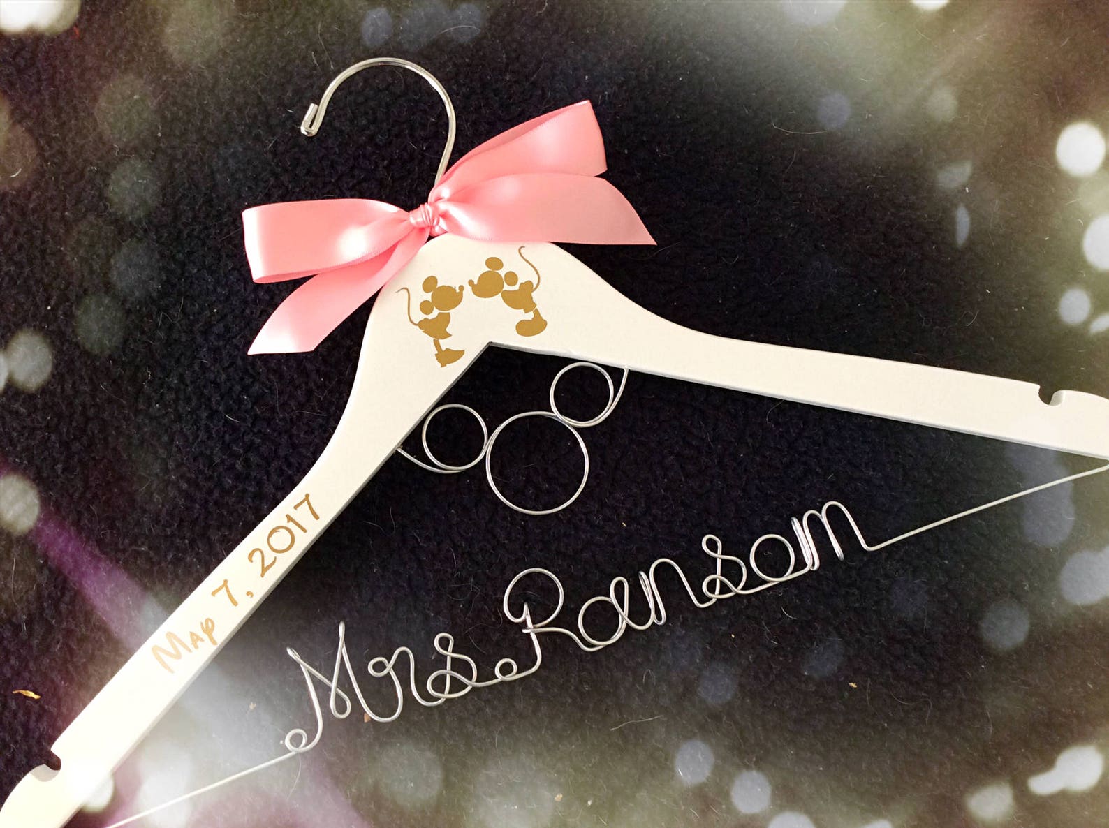 Disney Wedding, Mickey Mouse Hanger,personalized Wedding Hanger,disney ...