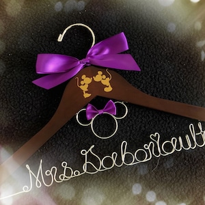 Disney Wedding, Mickey Mouse Hanger,personalized Wedding Hanger,disney ...
