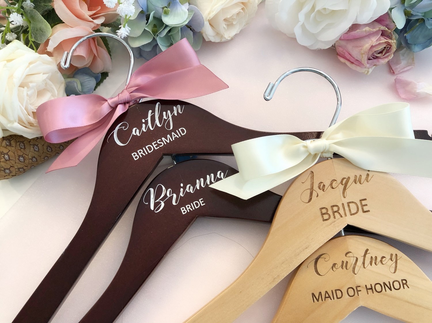Personalized Wedding Hanger,engraved Hanger Wedding Hanger, Bridal ...