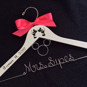 Disney Wedding, Mickey Mouse Hanger,personalized Wedding Hanger,disney ...