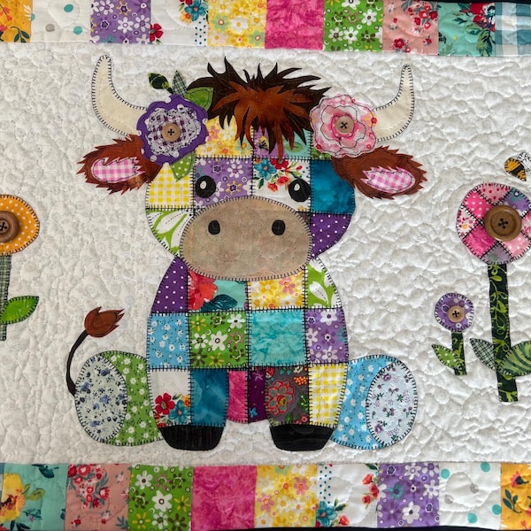 Patchwork Cow Quilt - Etsy