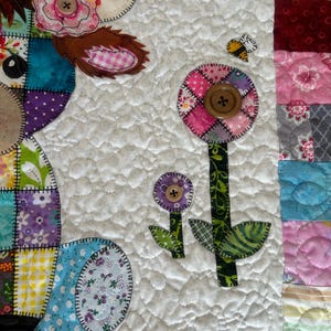 Patchwork Highland Cow Quilt Pattern: Applique Baby Blanket (PDF ...