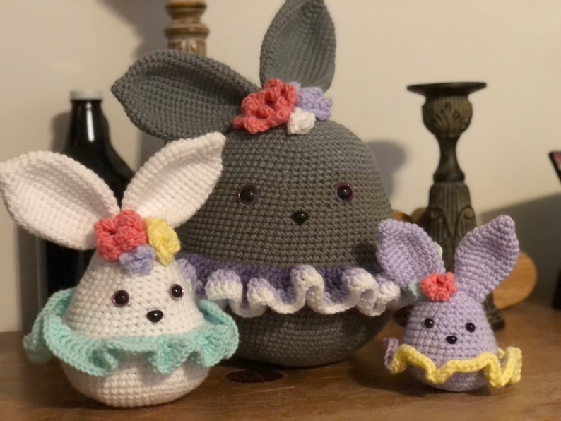 Bunny Rabbit Crochet Pattern Squishmallow, Squishy, Stuffed Animal ...