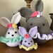 Bunny Rabbit Crochet Pattern Squishmallow, Squishy, Stuffed Animal ...