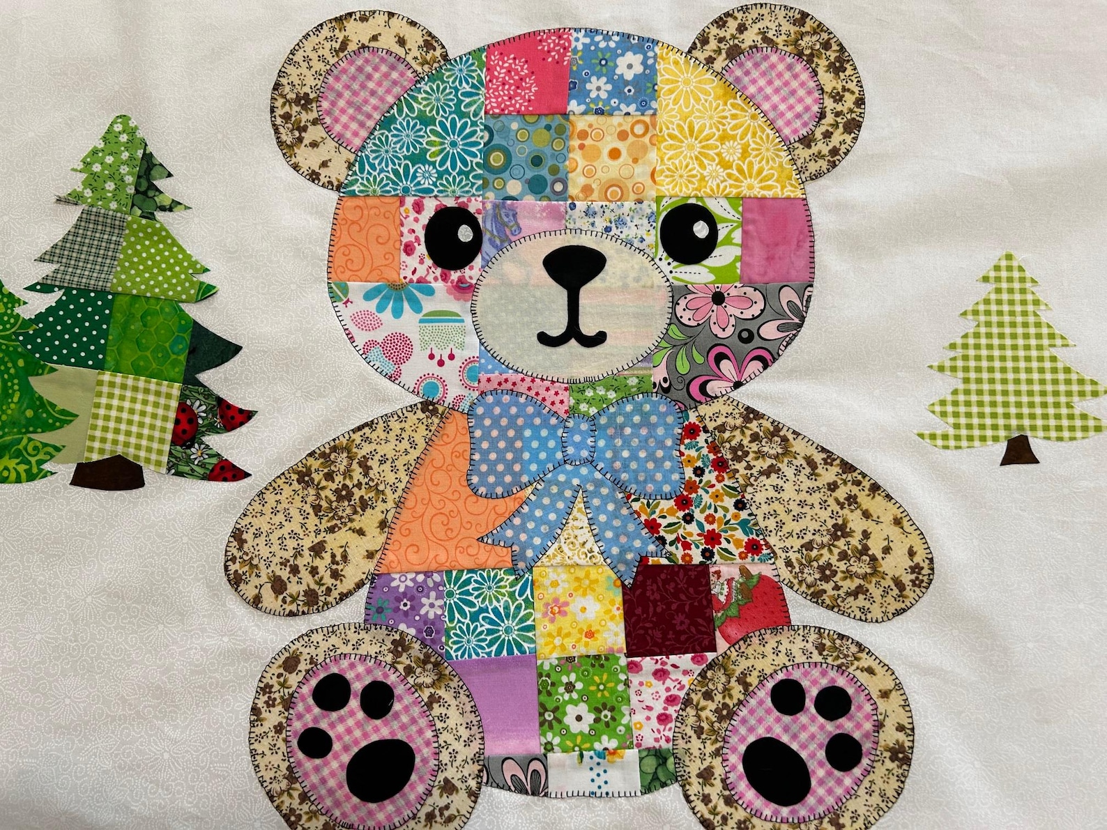 Teddy Bear Patchwork Quilt Pattern, PDF Instant Download - Etsy