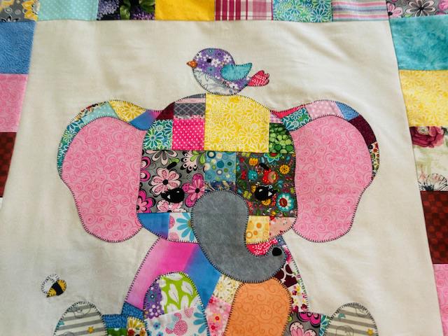 Patchwork Elephant Quilt Pattern, PDF Instant Download, Baby Blanket ...