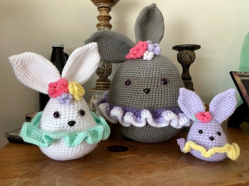 Bunny Rabbit Crochet Pattern Squishmallow, Squishy, Stuffed Animal ...