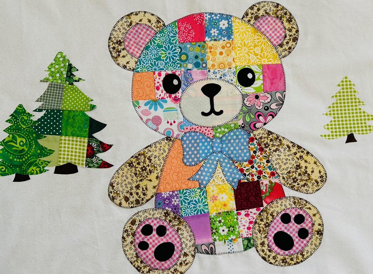Teddy Bear Patchwork Quilt Pattern, PDF Instant Download - Etsy