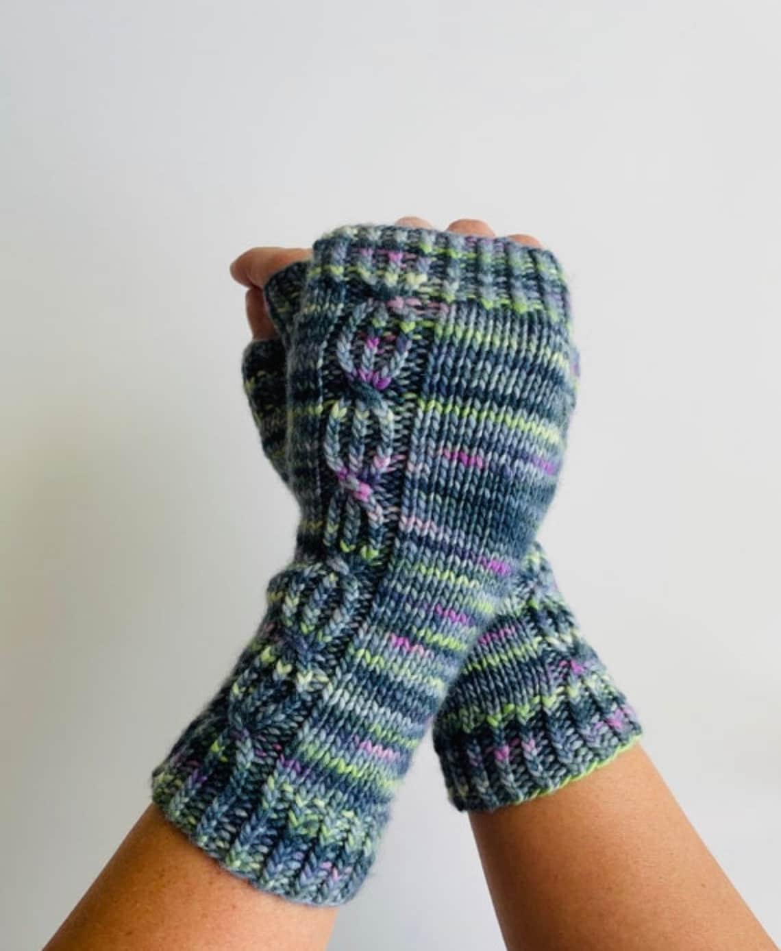 Knit Fingerless Gloves Pattern Knitting Pattern Pdf - Etsy