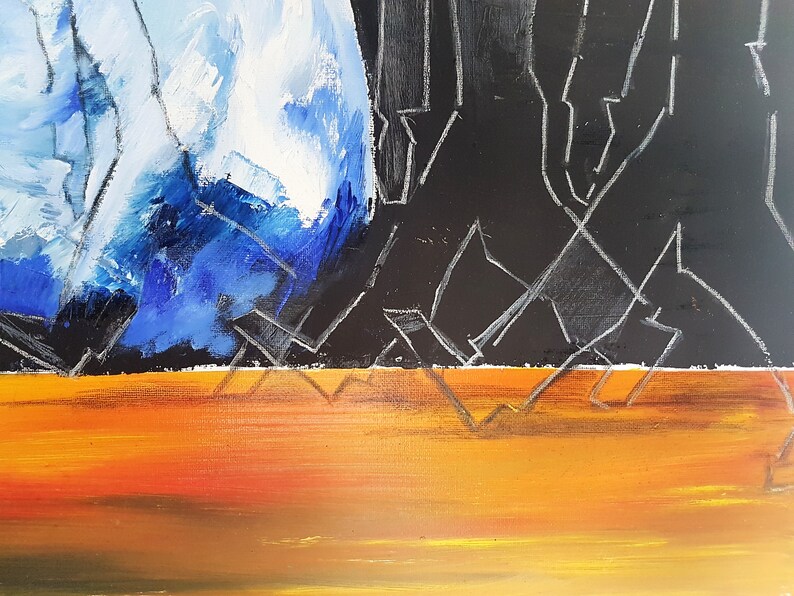 Obsession Modern Oil Painting Large Contemporary Artwork | Etsy