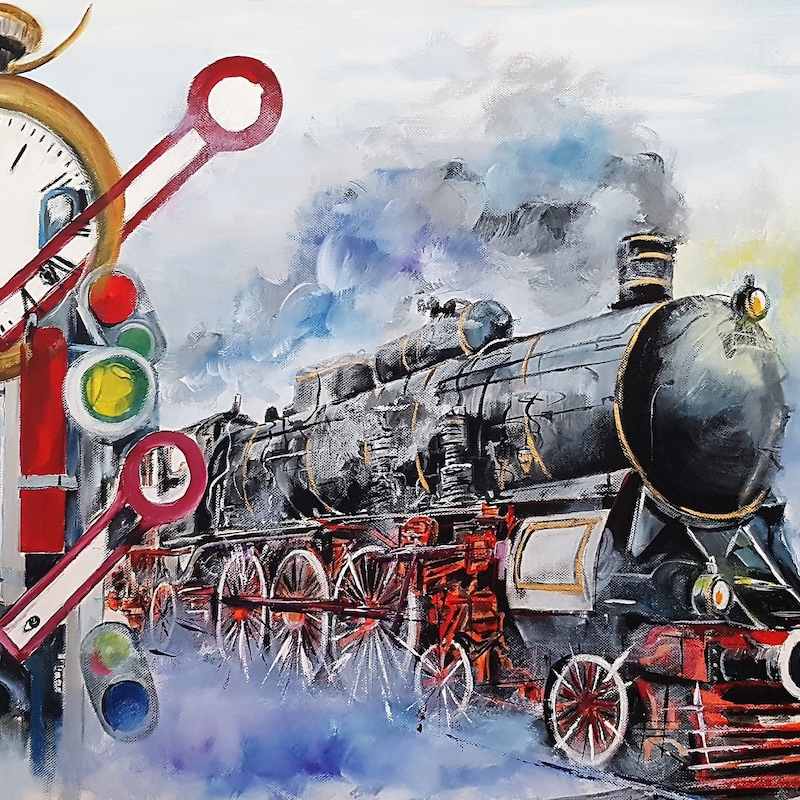 Steam Locomotive - Etsy