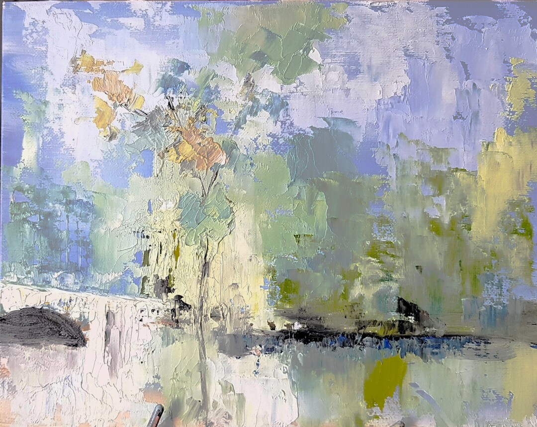 Rainy Weather Wall Art Decor Beach House Large Beach Scene Art Canvas ...