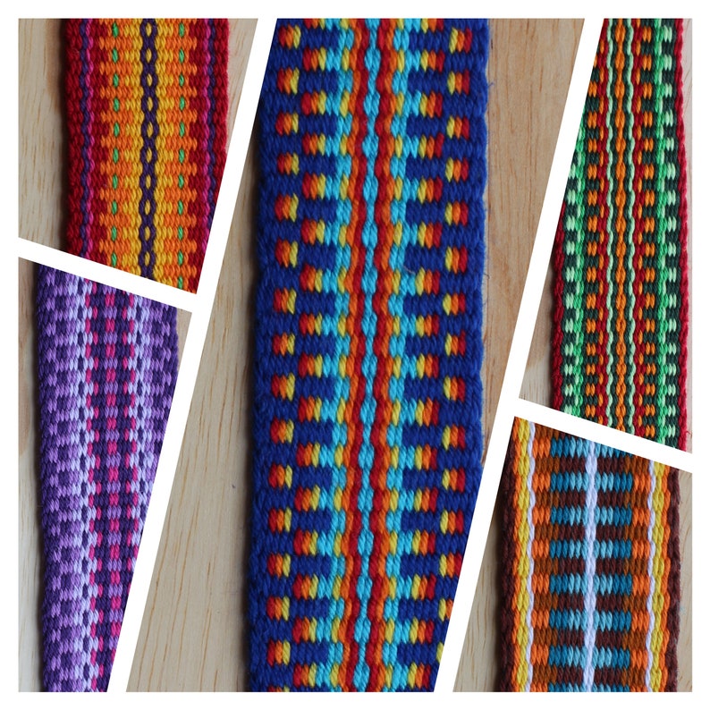 5 Plain Weave, Inkle Weaving Patterns 30mm - Etsy