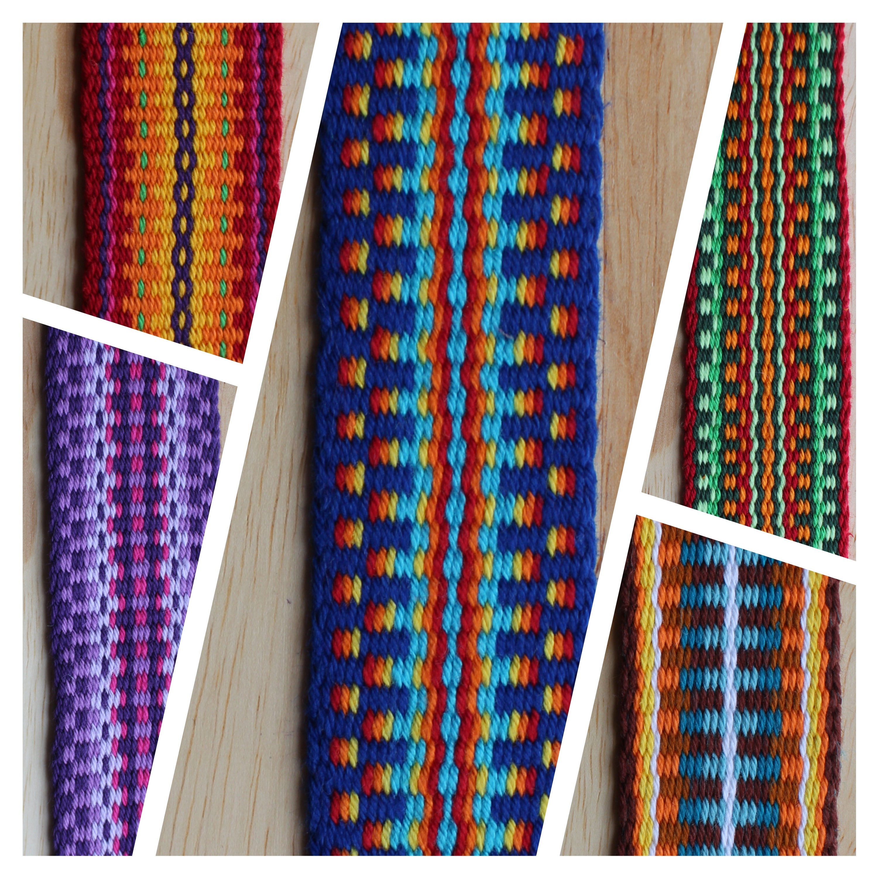 5 Plain Weave, Inkle Weaving Patterns 30mm - Etsy