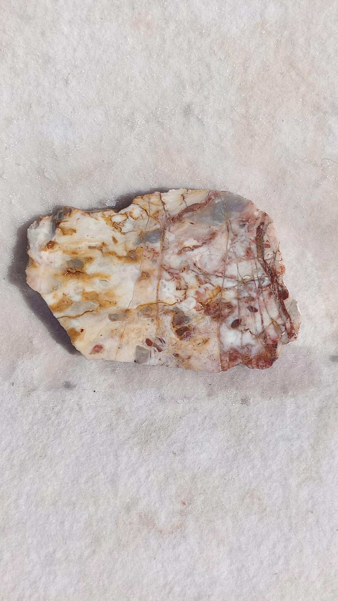 NEW FIND Two Red and Yellow Agate Slabs - Etsy