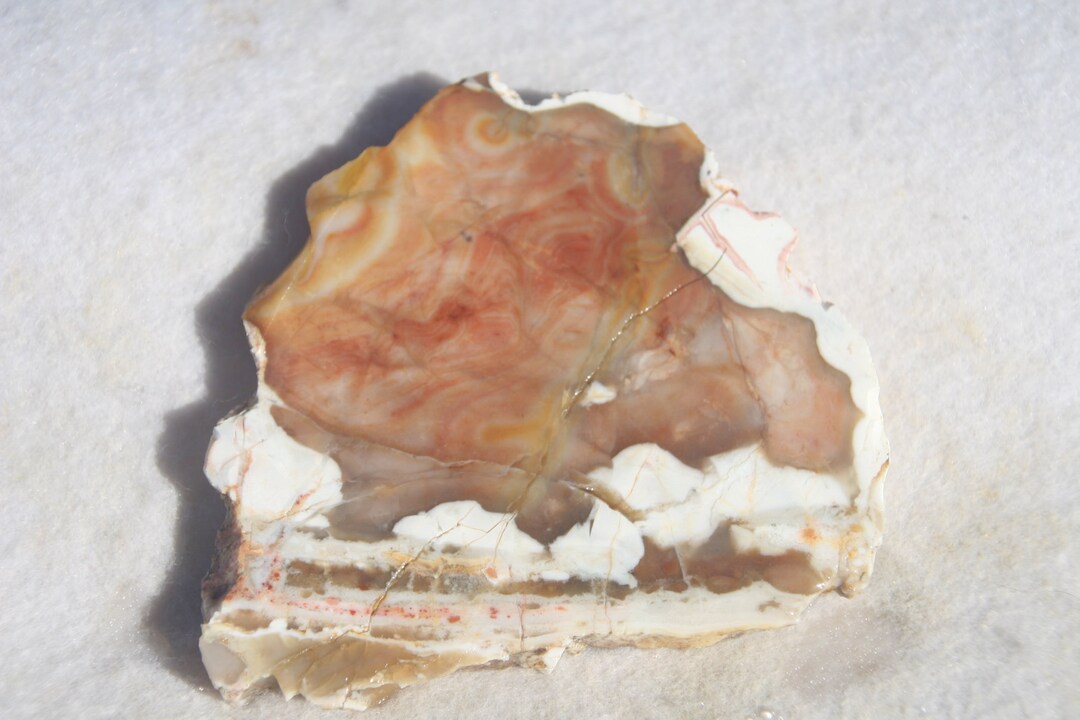 Cinnibar in Agate Slab - Etsy