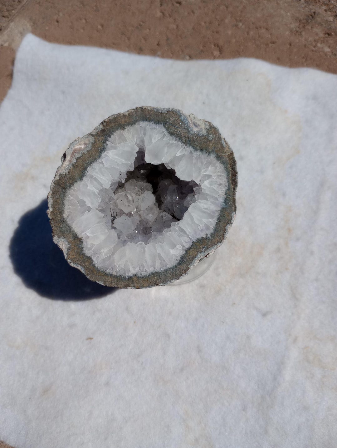 Exceptional Quartz Crystal Filled Geode Half - Etsy