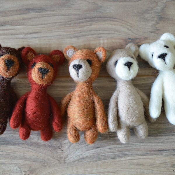 Felt Teddy Bear - Etsy