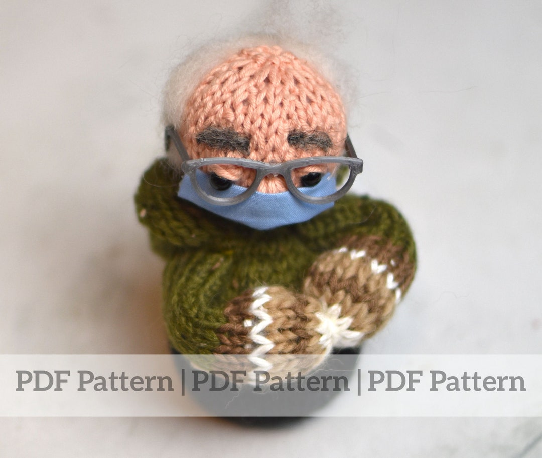 KNITTING PATTERN; Bernie's Mittens; Mini Knitted Doll; Newborn ...