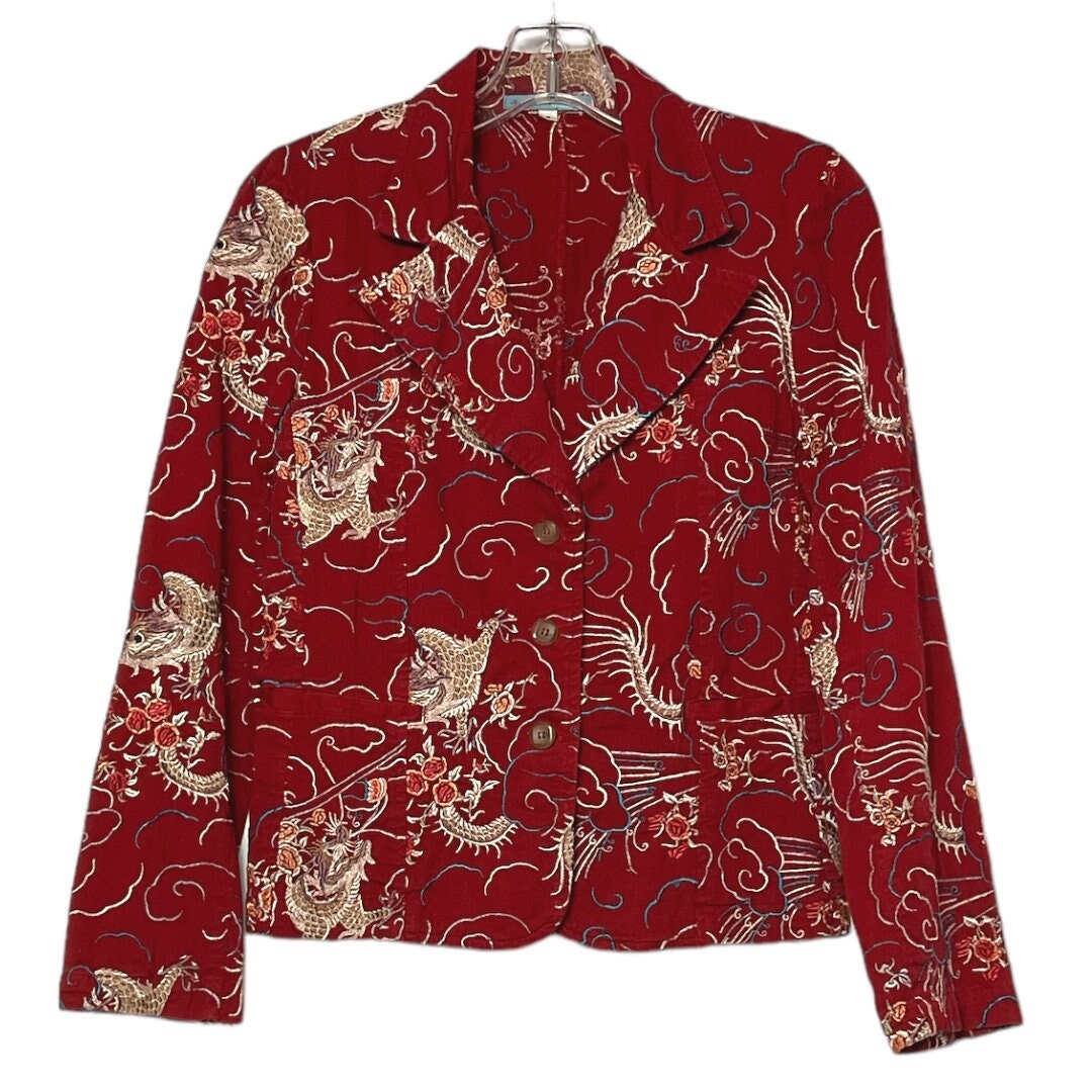 Johnny Was Embroidered Dragon Jacket - Etsy