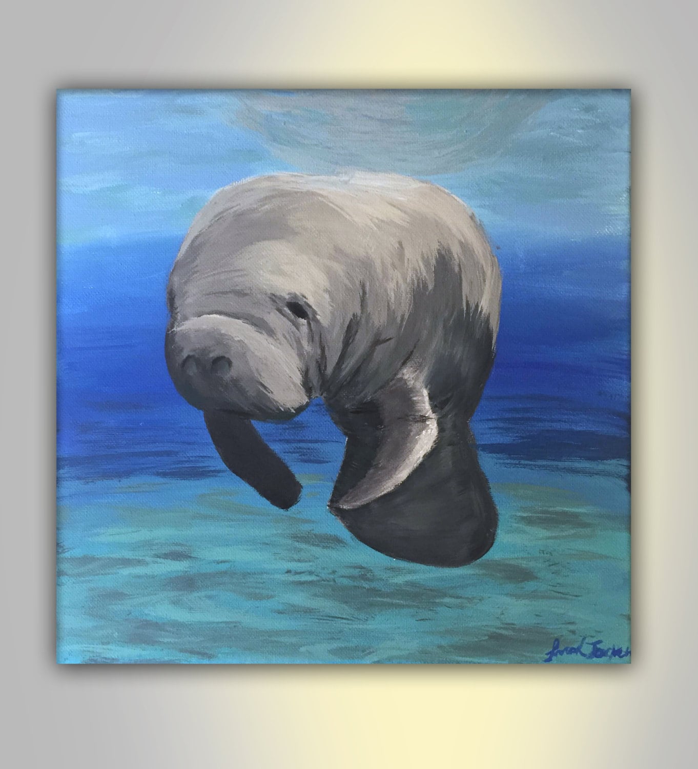 Manatee Painting