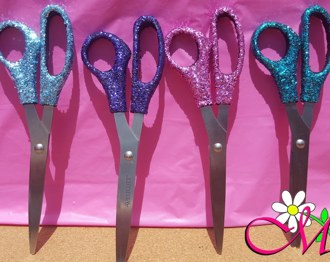 Glitter Scissors Office Supplies Craft Scissors your - Etsy