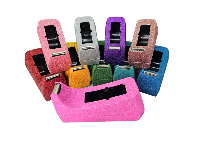 One High Sparkle Glitter Tape Dispenser, Weighted Tape Dispenser for ...