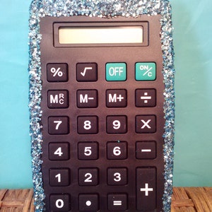 Glitter Calculator, (your Choice of Color), Pink Calculator, Hand Held ...