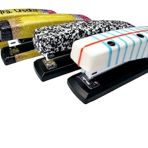 One Epoxy Glitter Teacher Stapler, Glitter Pencil Stapler, Lined Paper ...