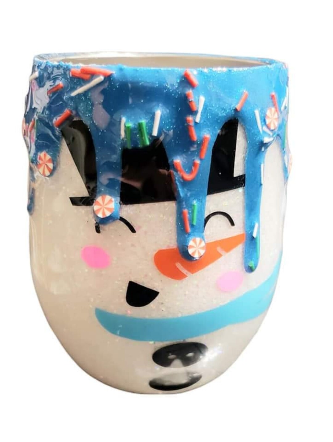 EPOXY Glitter Snowman Stainless Steel Tumbler With Ice Drip, Snowman ...