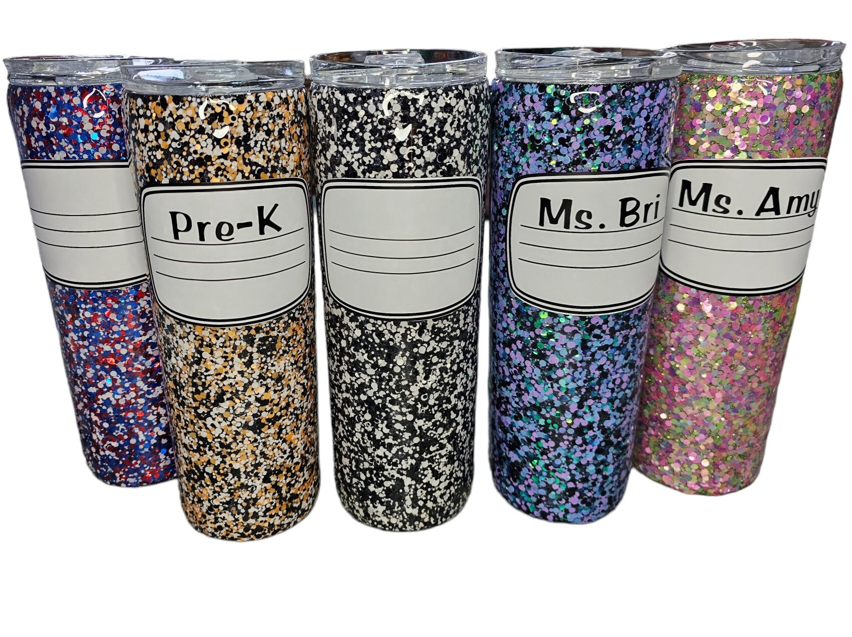 ONE Custom Epoxy Composition Notebook Stainless Steel Tumbler, Teacher ...