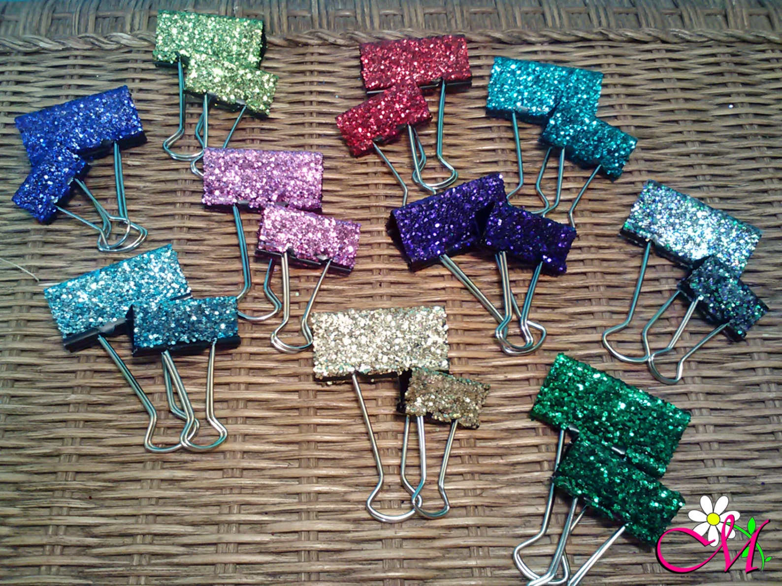 Glitter Binder Clips Metal 41mm or 32mm your Choice of | Etsy