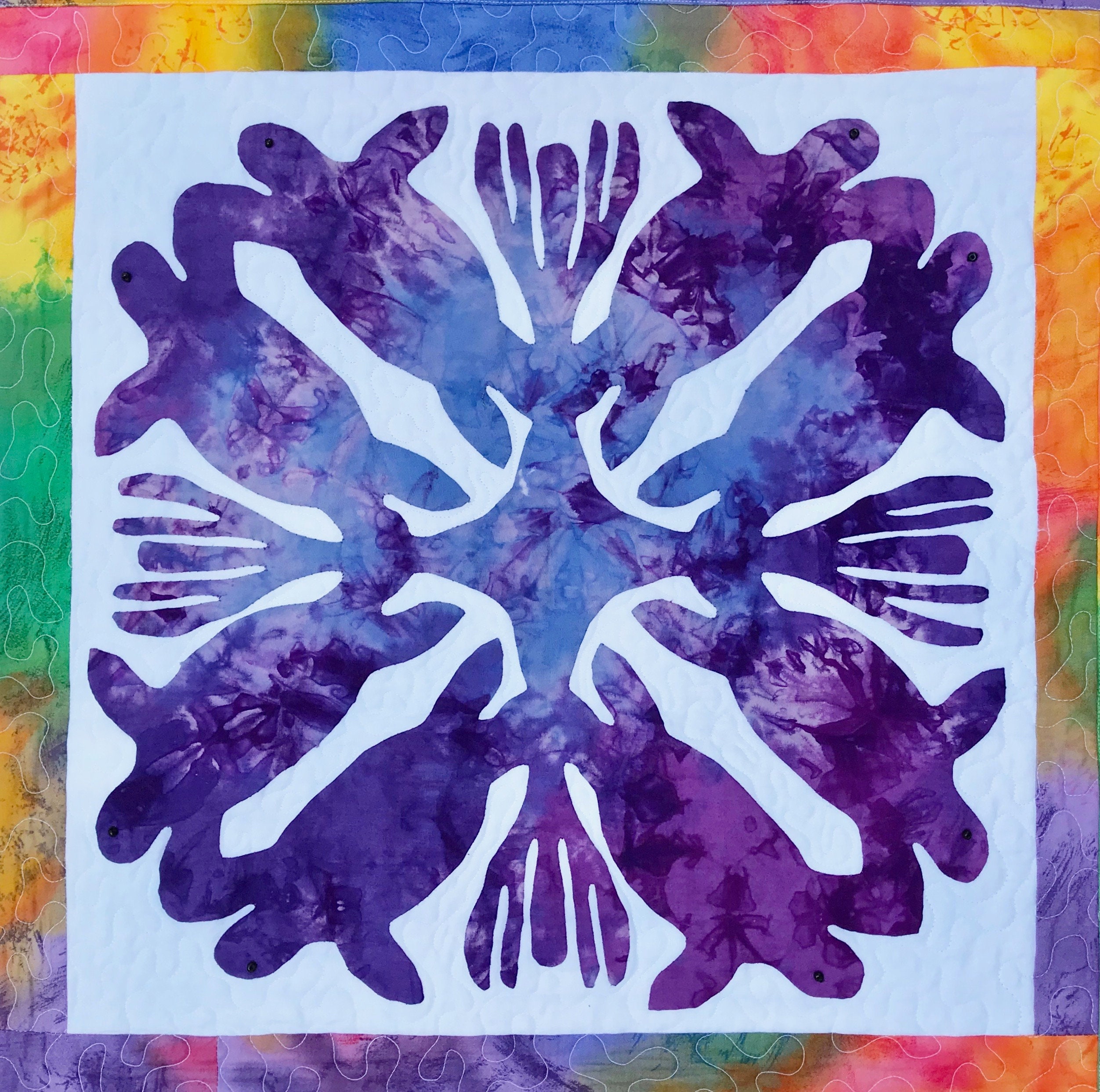 Hawaiian Applique PDF Quilt Pattern, Turtle, Dolphin, Clam Shell, Crab ...