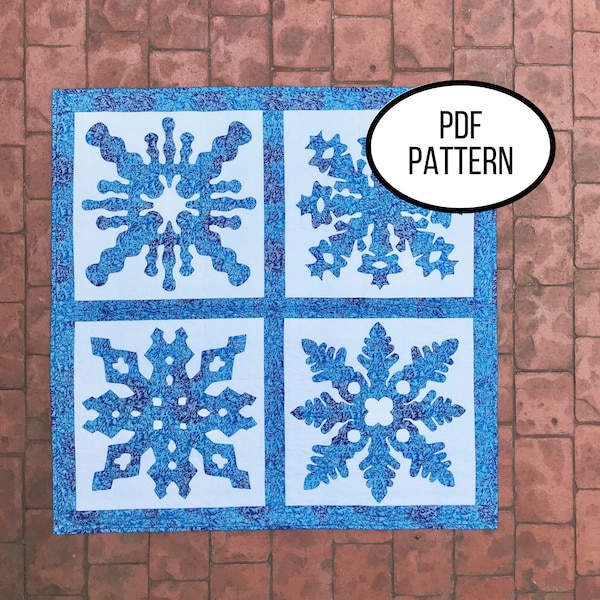 Quilt Snowflake Table Runner Patterns - Etsy