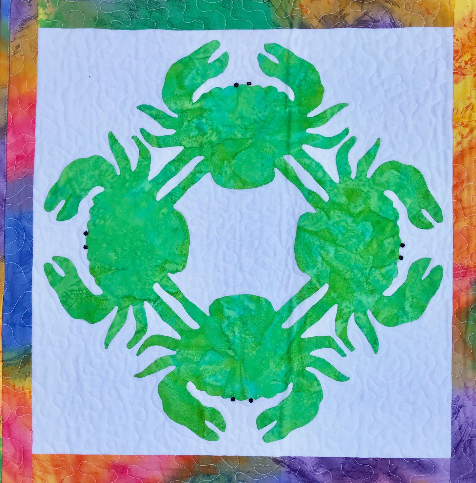 Hawaiian Applique PDF Quilt Pattern, Turtle, Dolphin, Clam Shell, Crab ...