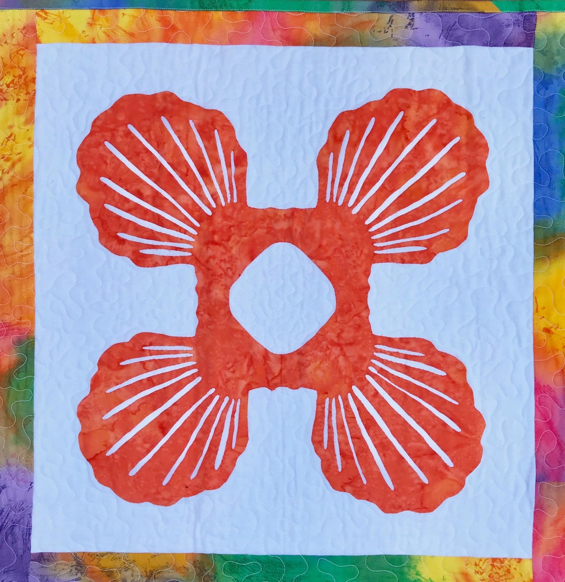 Hawaiian Applique PDF Quilt Pattern, Turtle, Dolphin, Clam Shell, Crab ...