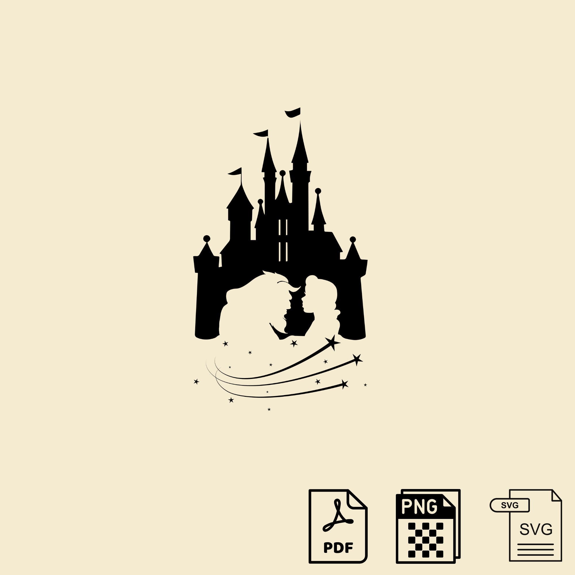 Castle Shrek Fiona SVG - Etsy