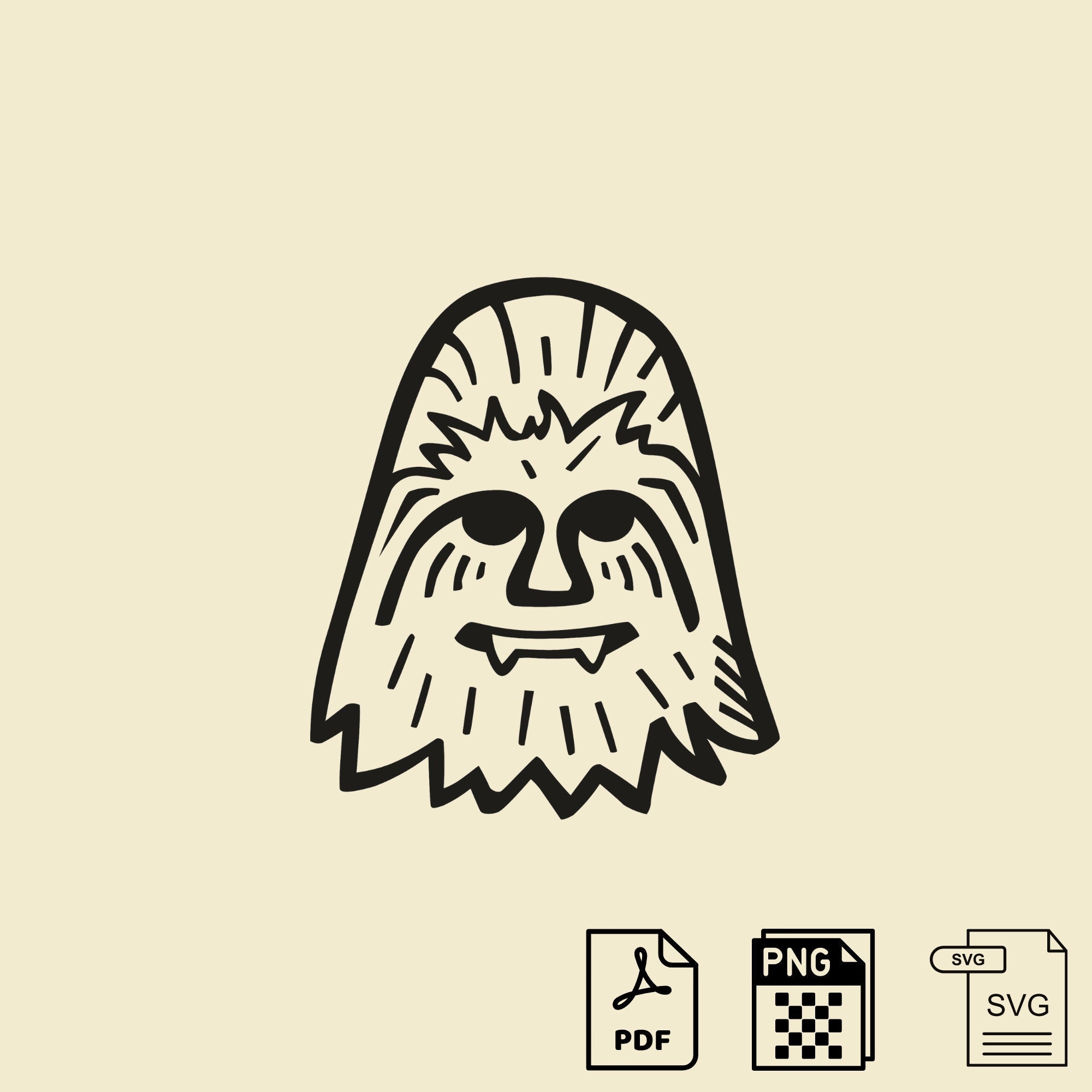 Star Wars CHEWBACCA SVG - Etsy Canada
