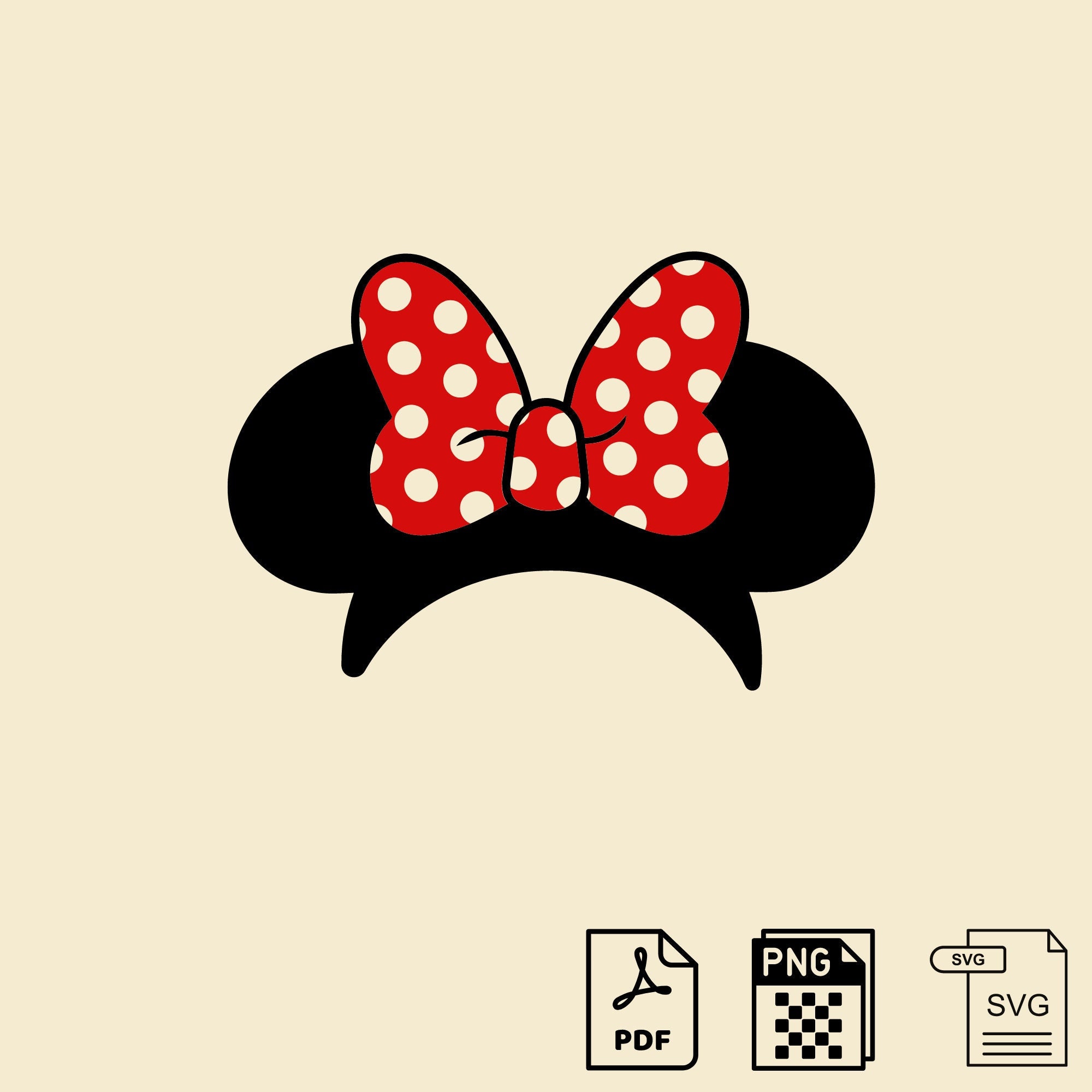 MINNIE OREJAS SVG - Etsy México